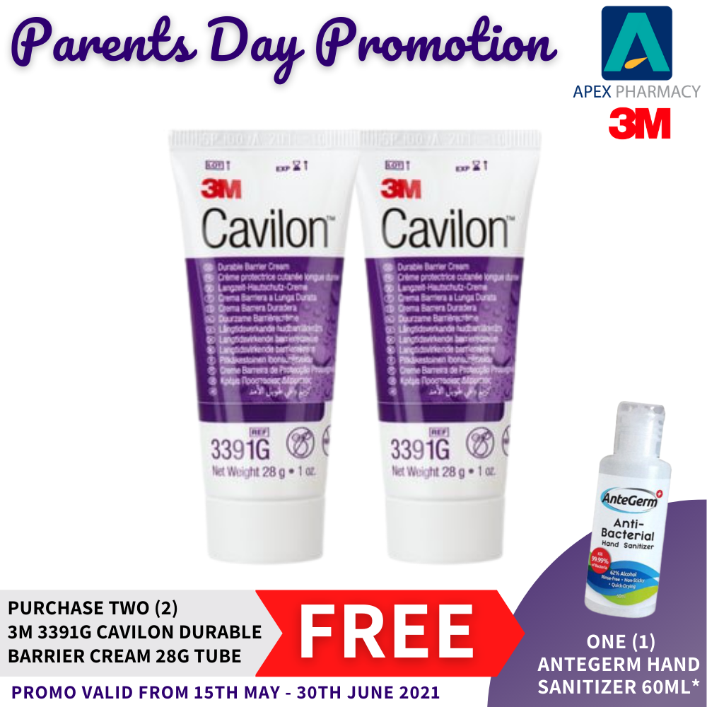 Health Shop - 3M Cavilon Durable Barrier Cream 28g Tube 3391G x 2 units