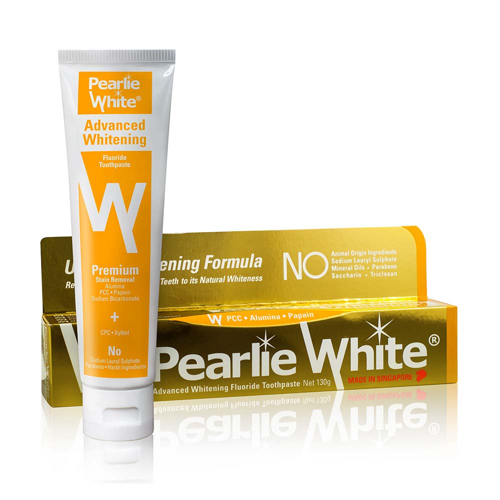 Health Shop - Pearlie White Advanced Whitening Fluoride Toothpaste 130g