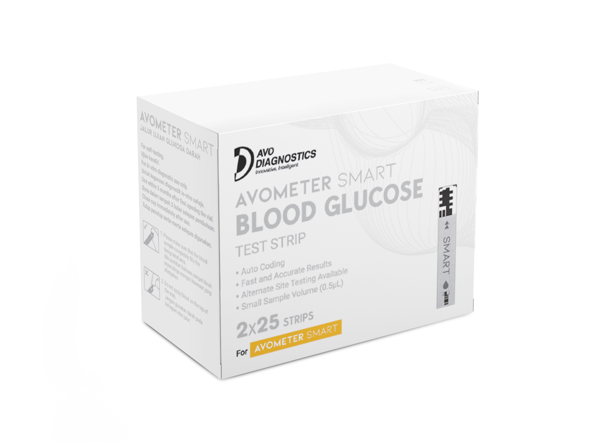 Health Shop - AVOMETER SMART GLUCOSE STRIPS 2X25'S