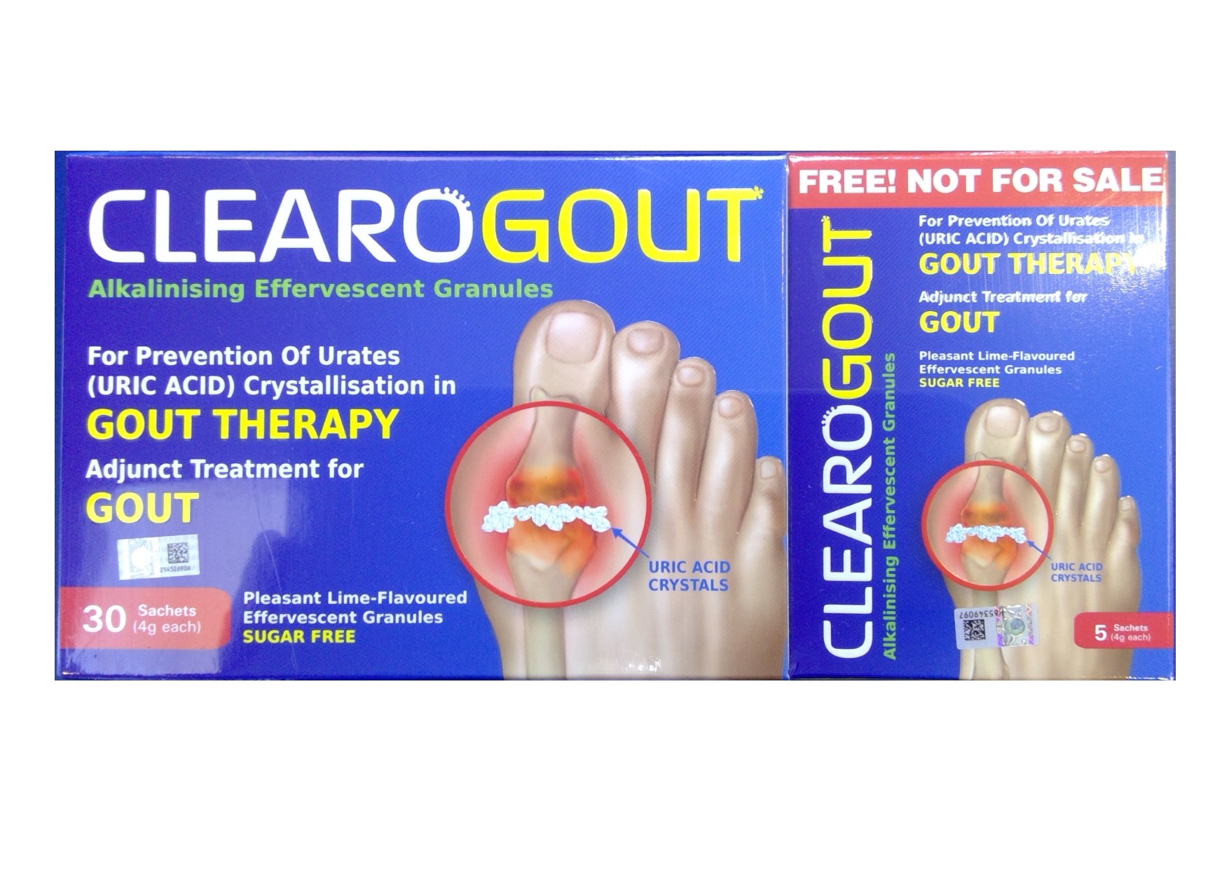 Health Shop - Clearogout Alkalinsing Effervescent Granules 30s+5s