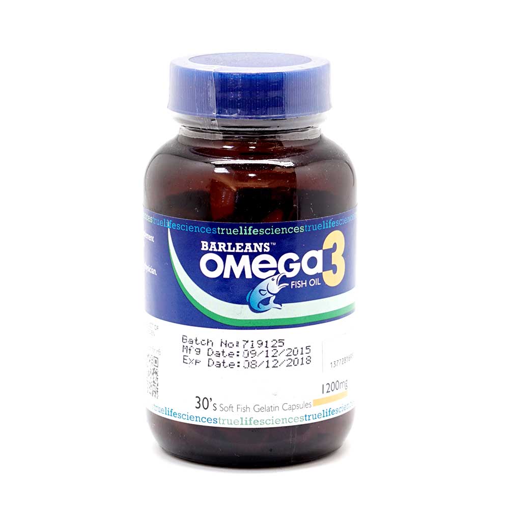 Health Shop - Barleans Omega 3 Fish Oil 1200mg 30s